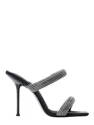 Alexander Wang Julie Stiletto Sandals - Black/silver