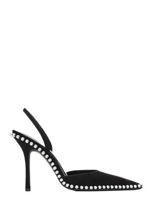 Alexander Wang Suede Tia Slingback - Black