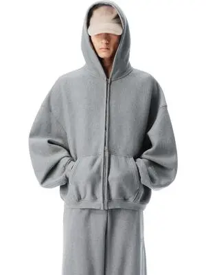 Alexander Wang Star Zip-up Hoodie - Sidewalk