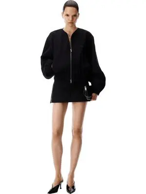 Alexander Wang Zipper Coaches Jacket - Black