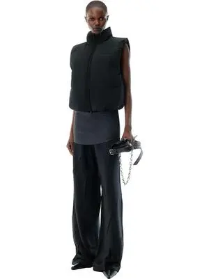 Alexander Wang Essential Puffer Vest Black