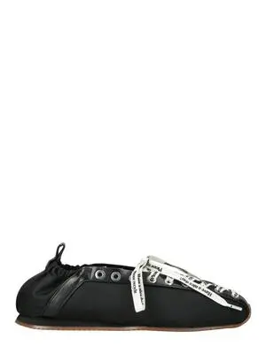 GANNI Woven Sporty Ballet Flats - Black