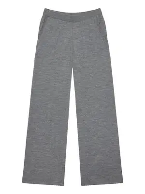 ANINE BING Wool-cashmere Knitted Adley Trousers - Grey