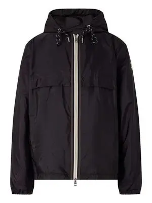 Moncler Logo-appliquéd Shell Hooded Jacket - Black
