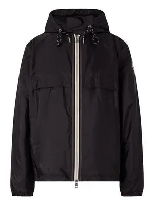Moncler Logo-appliquéd Shell Hooded Jacket - Black