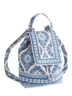 VERA BRADLEY Original Drawstring Backpack - Blue