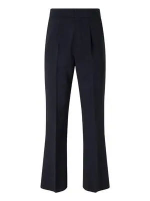 Fear Of God Flared Pleated Wool-blend Trousers - Black