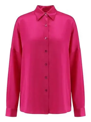 Dries Van Noten Casia Silk Shirt - Pink