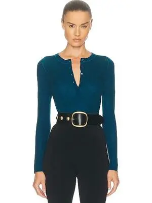 Chloé Knit Long Sleeve Top - Obscure Blue