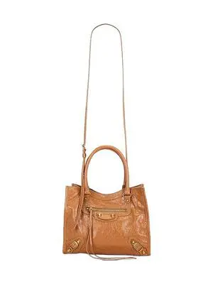 Balenciaga Le City Mini Tote Bag - Camel