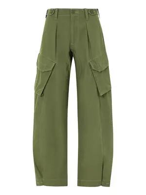 R13 Cotton Barrel-Leg Cargo Pants