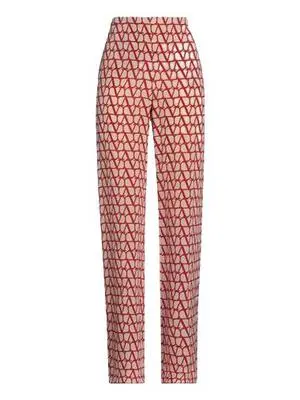 Valentino Garavani Silk Crepe Pants - Beige