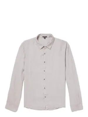 JAMES PERSE James Perse - Garment-Dyed Linen Shirt - Men - Gray - 1 Gray