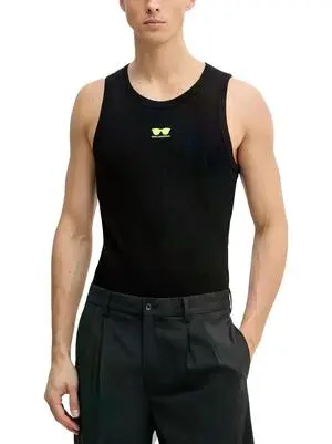 Karl Lagerfeld Graphic-print Tank Top - Black