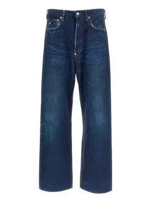 Junya Watanabe X Levi's Denim Effect Wide Leg Trousers - Blu