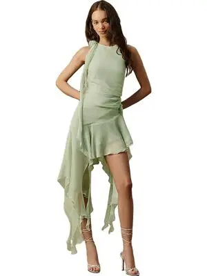 Bardot Ivana High-low Mini Dress - Peppermint