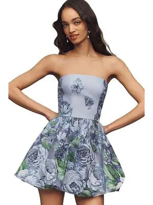Dress The Population Strapless Mini Dress - Sky