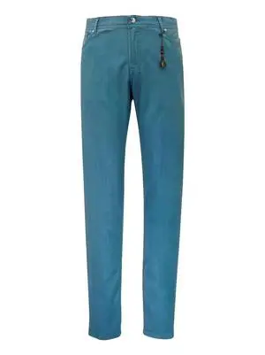 Marco Pescarolo Logo-patch Trousers - Blue