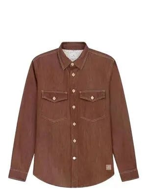 Paul Smith Long Sleeve Buttoned Pocket Shirt - Brown