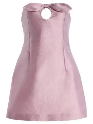Bernadette Charlotte Bow Detailed Mini Dress - Pink