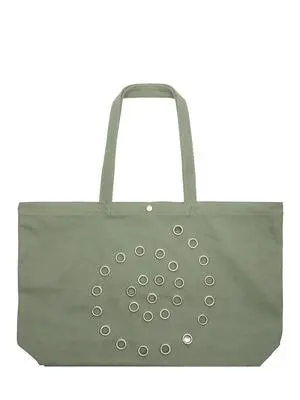 DAMSON MADDER Raine Swirly Eyelet Tote Bag - Mint