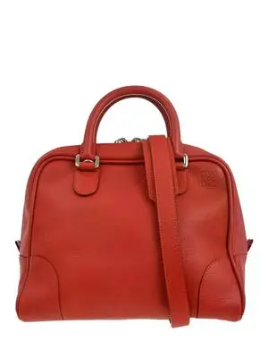 Loewe 2014 Amazona 75 Leather Tote Bag - Red