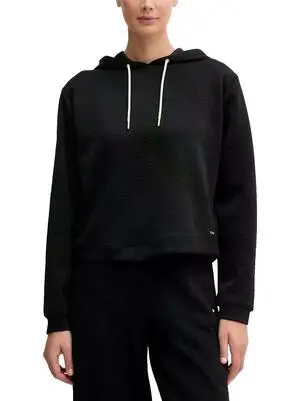 Guess Logo-embossed Hoodie - Black