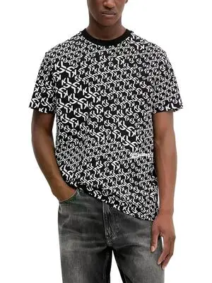 Karl Lagerfeld Patterned T-shirt - Black