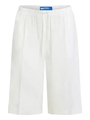 Karl Lagerfeld Drawstring Pocket Shorts - Neutrals