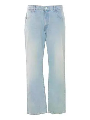 AMISH SUPPLIES Logo Wide Jeans - Blue