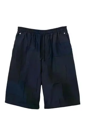 Comme Des Garçons Patchwork Shorts - Blue