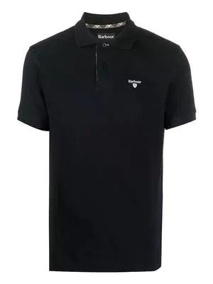 Barbour Logo Embroidered Polo Shirt - Black