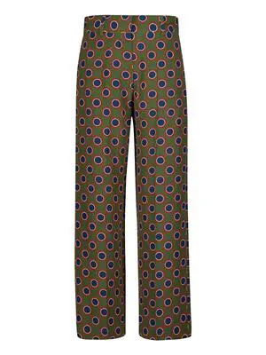 PAULA Sonia Symmetrical Eye Silk Pants Multicolour