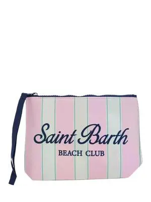 MC2 SAINT BARTH Striped Pouch Pink