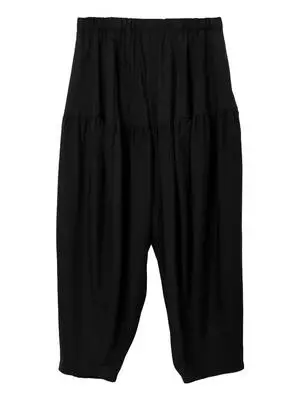 Comme Des Garçons Gathered Trousers - Black