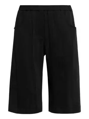 AKEP Elasticated-waist Shorts - Black
