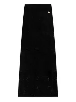 AKEP Logo-plaque Maxi Skirt - Black