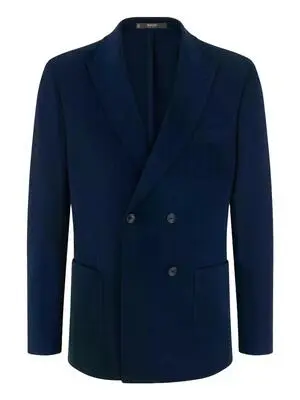 Boggi Milano Double-breasted Blazer - Blue