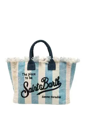 MC2 SAINT BARTH Colette Striped Tote Bag - Blue