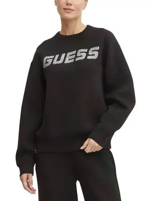 Guess Logo-embellished Sweatshirt - Black