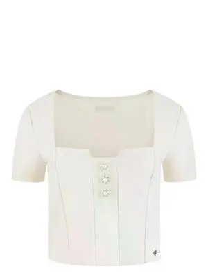 GUESS Button-Detail Top