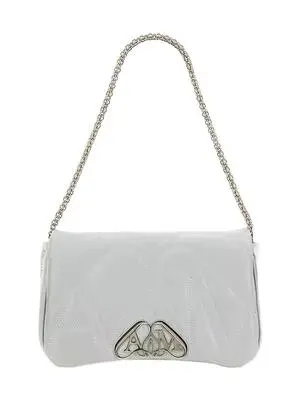 Alexander McQueen Logo Chain Shoulder Bag - Grey