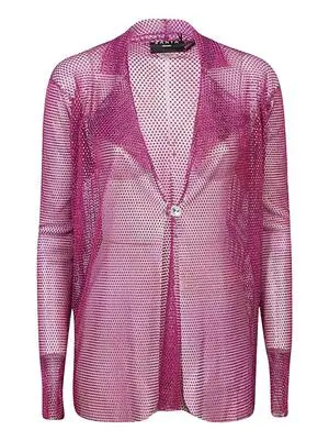 SANTA BRANDS Single-breasted Blazer Jacket - Pink