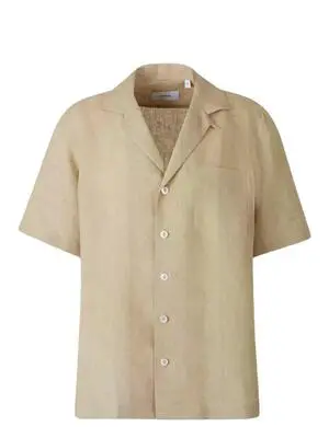 LARDINI Chest-pocket Short-sleeve Shirt - Neutrals