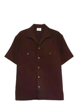 Drole De Monsieur Chest-pockets Buttoned Shirt - Brown