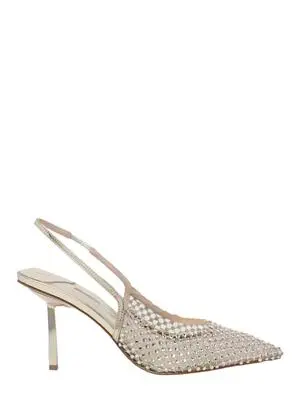 LE SILLA Gilda Pointed Slingback Pumps - Silver