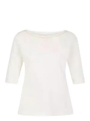 MARCCAIN Boat-neck T-shirt - Neutrals