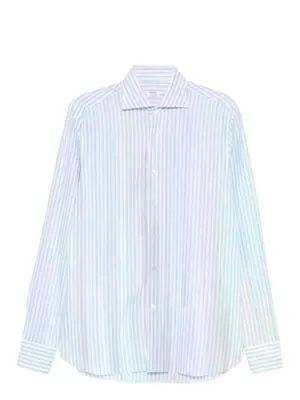 BORRIELLO NAPOLI Striped Shirt - Blue