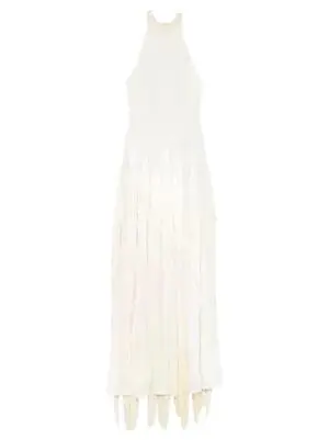 BLESS Halterneck Maxi Dress - Neutrals