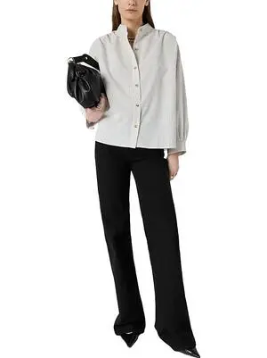 GERARD DAREL Calixte Mandarin Collar Shirt